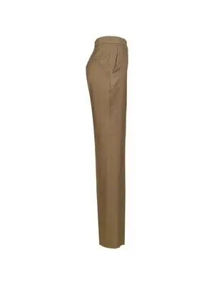Max Mara Gabardine Pressed-crease Trousers