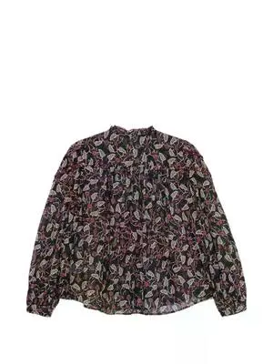 MARANT ETOILE Chrsita Floral-print Ruffled Blouse