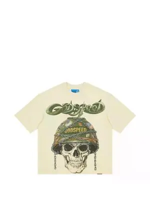 GODSPEED Badges Of Honor Graphic-print T-shirt - Neutrals