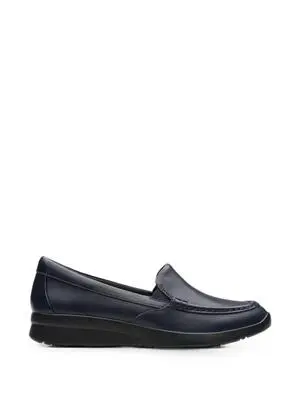 Clarks Ellowyn Lux Leather Loafers - Blue