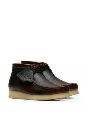 Clarks Wallabee Leather Desert Boots - Brown