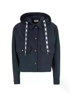 Moncler Hooded Patch-pocket Jacket - Blue