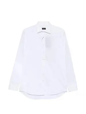 Etro Embroidered-logo Long-sleeve Shirt - Blue