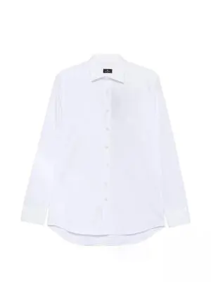 Etro Embroidered-logo Long-sleeve Shirt - Blue