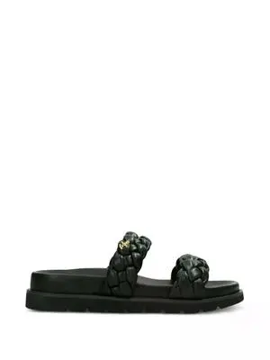 MEXX Braided Strap Platform Sandals - Green