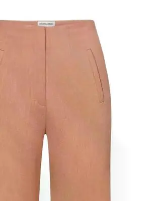 Veronica Beard High-waisted Wide-leg Trousers - Orange