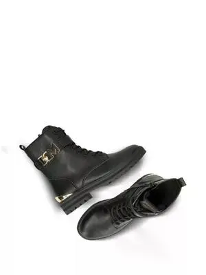 MEXX Prizzy Logo-plaque Lace-up Boots - Black