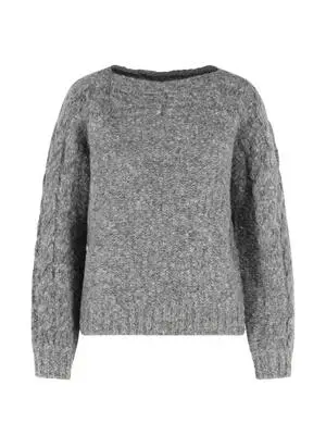 Isabel Marant Étoile Braided-trim Knitted Sweater - Grey