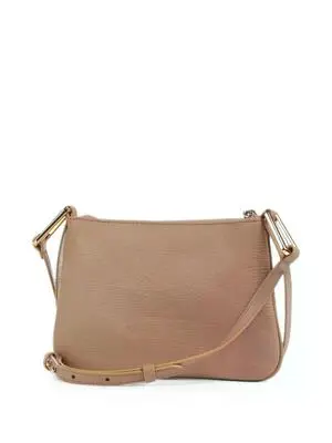 COCCINELLE Grained Leather Shoulder Bag - Neutrals