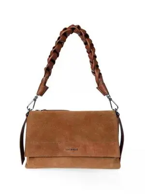 COCCINELLE Boheme Suede Shoulder Bag - Brown