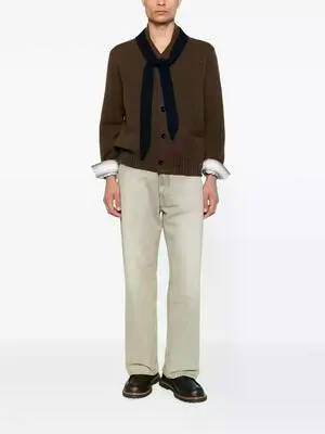 Sacai Scarf-detail Buttoned Cardigan