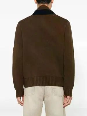 Sacai Scarf-detail Buttoned Cardigan