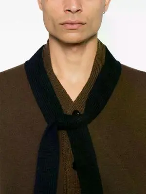 Sacai Scarf-detail Buttoned Cardigan