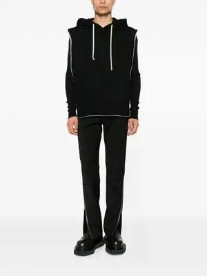 Rick Owens Sleeveless Drawstring-hood Hoodie