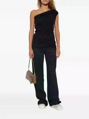 Rick Owens Pressed Crease Wide-leg Wool Trousers