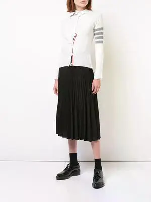 Thom Browne Striped Sleeve V-neck Cardigan