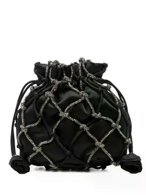 Rosantica Crystal-embellished Mini Bag - Black