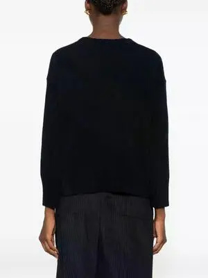 BASE V-neck Button-up Cardigan With Patch Pockets