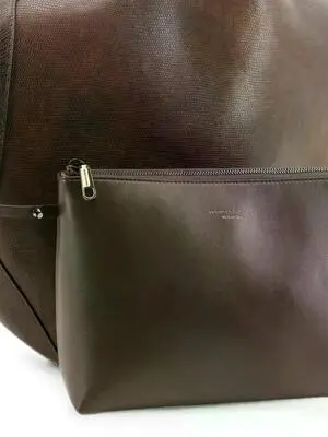 Brunello Cucinelli Lizard-effect Leather Bucket Bag