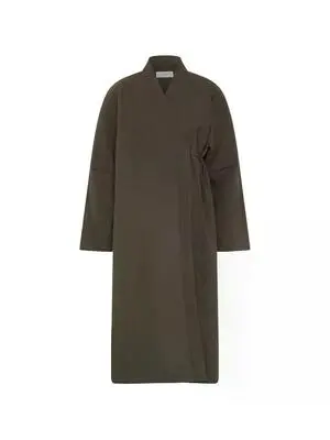 ST. AGNI Pillow Wrap Coat - Brown