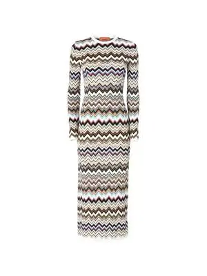 Missoni Zigzag-knit Dress - White