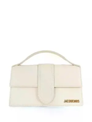 Jacquemus The Large Bambino Logo-plaque Shoulder Bag - Neutrals
