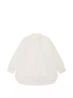 CASEY CASEY Clothilde Curved-hem Shirt - Neutrals