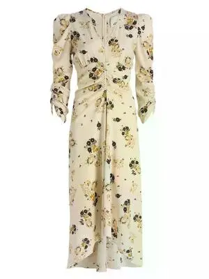 Isabel Marant Étoile Albini Floral-print Ruched Midi Dress