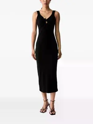 Bardot Mason Bead-embellished Cut-out Midi Dress