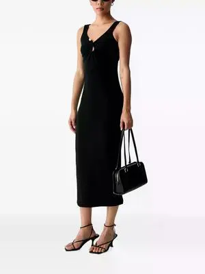 Bardot Mason Bead-embellished Cut-out Midi Dress
