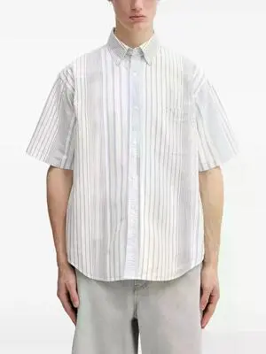BEAMS Oxford Striped-pattern Button-down Shirt