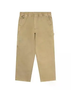 AAPE BY *A BATHING APE Moonface Logo-patch Trousers - Neutrals