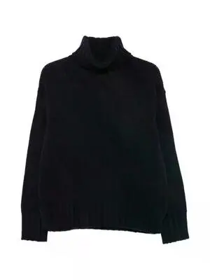 JUCCA Jucca Roll Neck Ribbed Trim Sweater