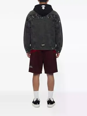 AAPE BY *A BATHING APE Embroidered Panelled Shorts