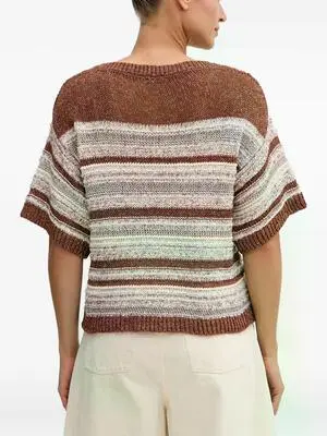BENETTON Striped Knit Sweater