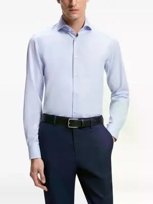 BOSS One Slim-fit Shirt In Wrinkle-resistant Oxford Cotton