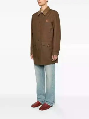 Valentino Garavani Corduroy Collar Long Sleeve Coat