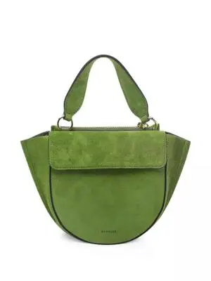 WANDLER Hortensia Suede Clutch Bag