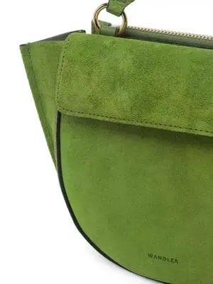WANDLER Hortensia Suede Clutch Bag