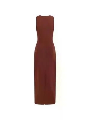 CAYET Nelly Ribbed-knit Maxi Dress