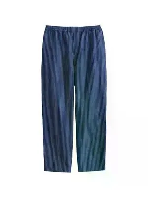 A KIND OF GUISE Banasa Pinstripe-pattern Elasticated-waistband Trousers - Blue