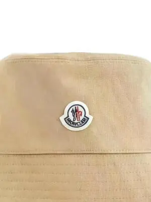 Moncler Logo Patch Bucket Hat - Neutrals