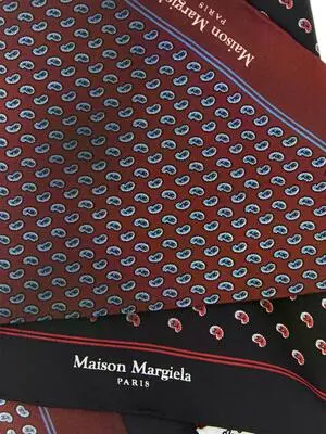 MAISON MARGIELA Micro-paisley Double-sided Scarf