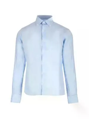 AL DUCA D’AOSTA 1902 Button-down Collar Linen Shirt
