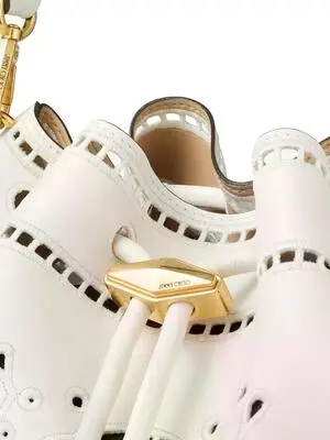 JIMMY CHOO Cinch Shoulder Bag - White
