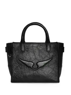 Zadig&Voltaire Small Angel Crinkled-effect Wings-patch Tote Bag