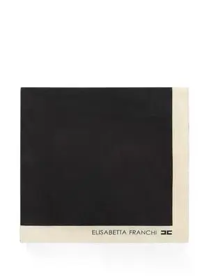 Elisabetta Franchi Silk Scarf - Black