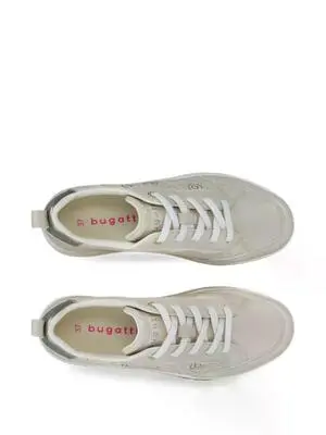 BUGATTI Monogram-embossed Metallic-effect Sneakers