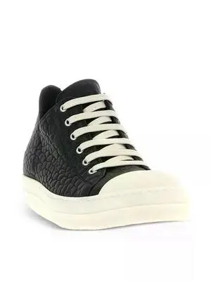 Rick Owens Textured Leather Sneakers