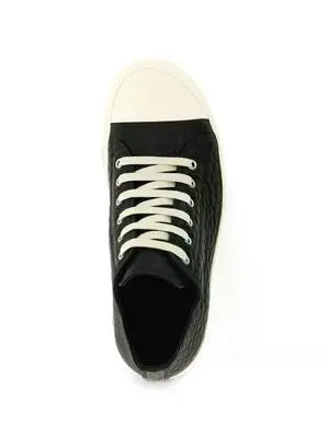 Rick Owens Textured Leather Sneakers